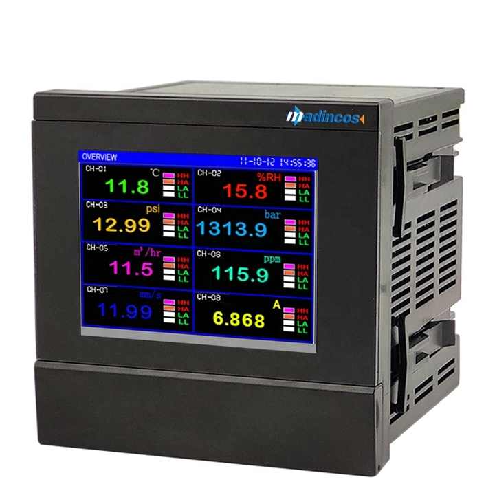 MPR800 Industrial Isolated 8 Channels Temperature Recorder