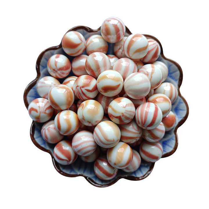 White Glass Round Marbles Vase Filler Home Decoration Custom Colors ...