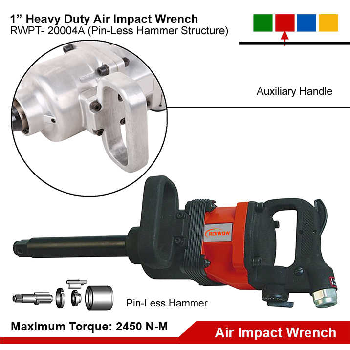 Professional Pneumatic Air Wrench Tools High Torque 1 inch Air Impact Wrench Kit Heavy Duty ...