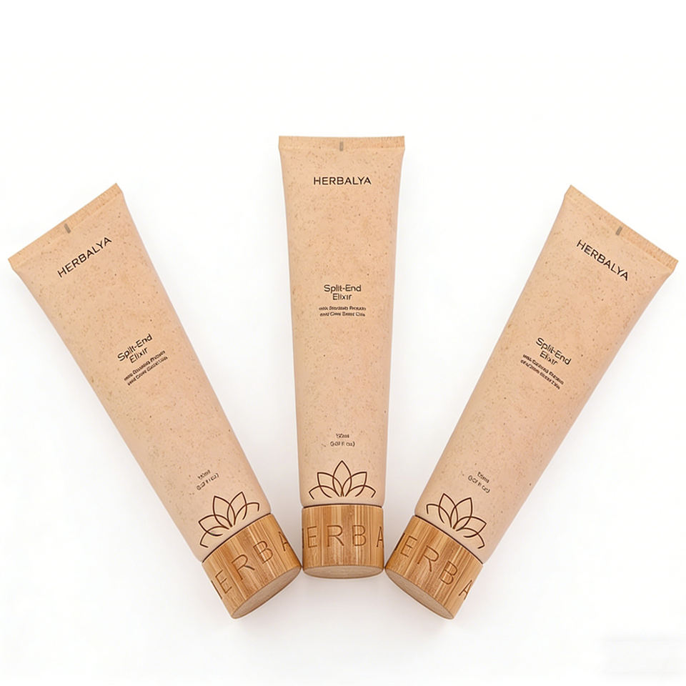 Eco-Friendly Wheat Straw Soft Tube Custom Color Squeeze Tube for ...