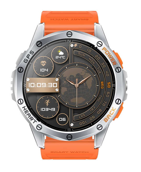 2025 GPS Sports SmartWatch with LED Flashlight 1.43" Amoled Screen IP68 ...