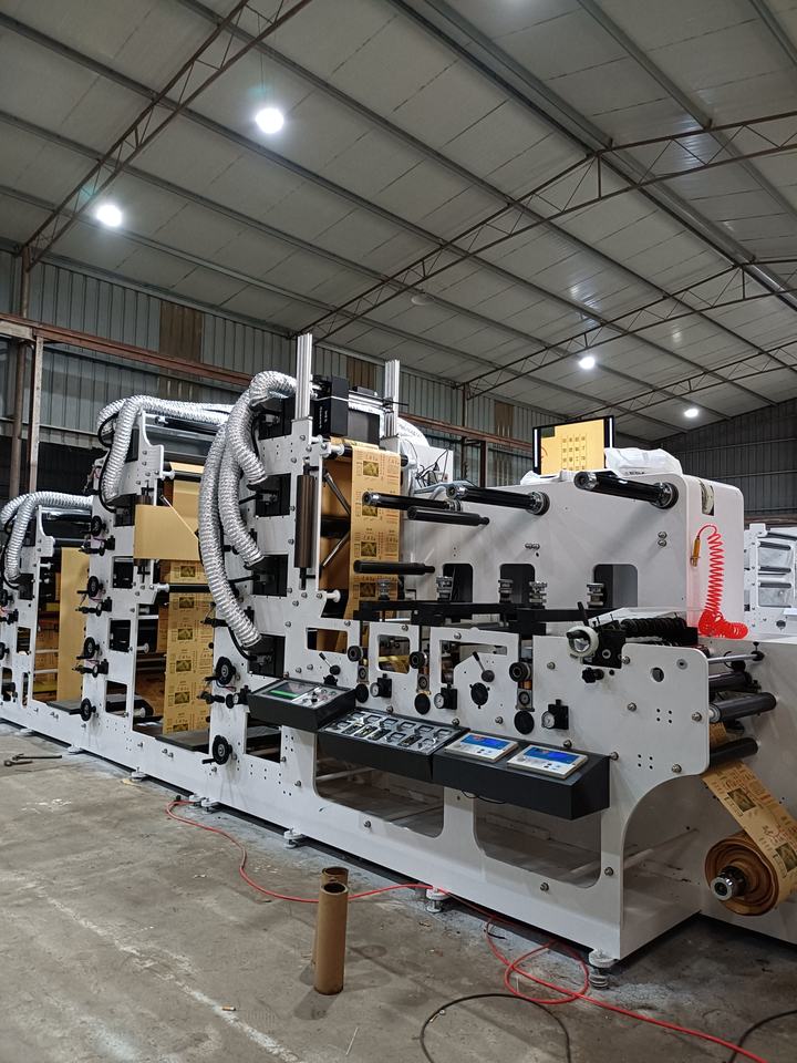 10 Color Flexographic Label Printing Machine ZBRY-650 with Turn Bar UV ...
