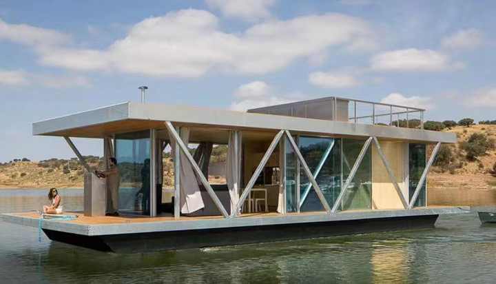 34ft Aluminum Glass House Pontoon Boat - Luxury & Comfort