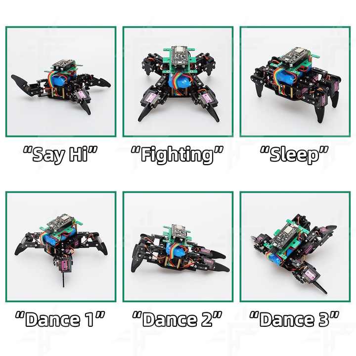 The ESP-8266 STEAM Programming Education Kit for Quadruped Robots Is Compatible with the Arduino ...