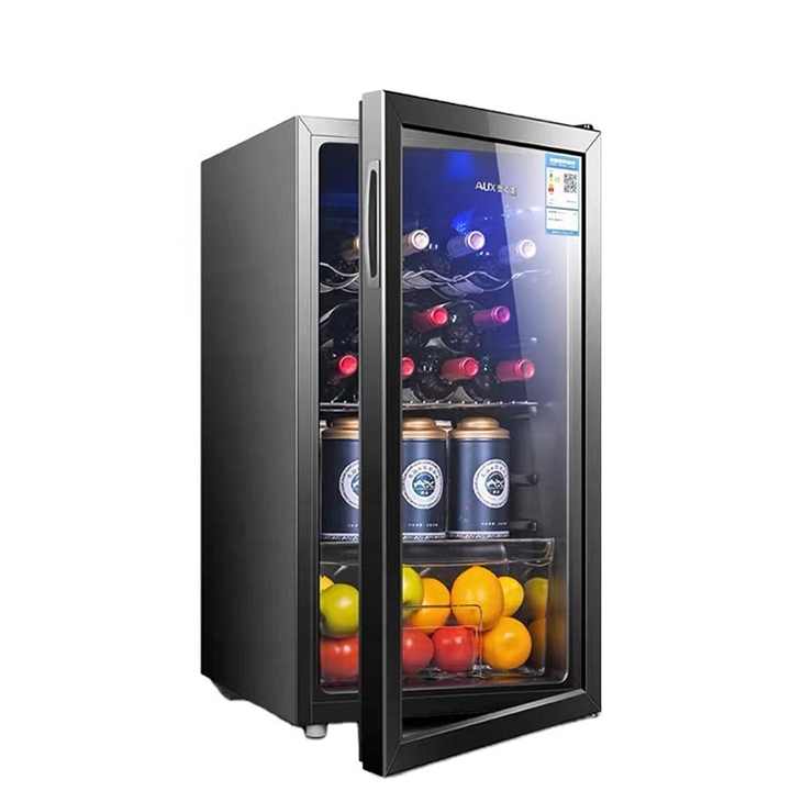 Hotel Single Door Mini Fridge - Portable Coolers Glass Door