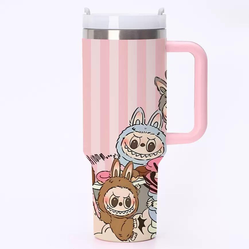 Custom 40oz Stainless Steel Labubu Mug Hot & Cold Insulated Tumbler ...