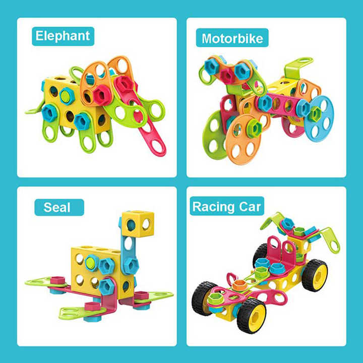 223 PCS STEM Learning Block Set for Preschool Educational Toys