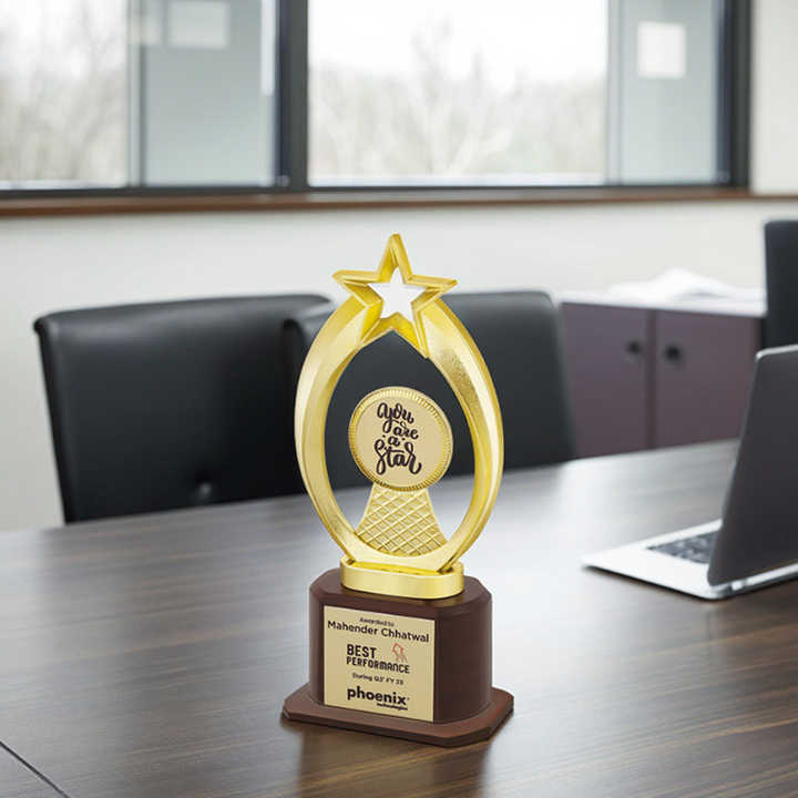 World's Best Teacher Premium Fibre and Aluminium Custom Award Trophy ...