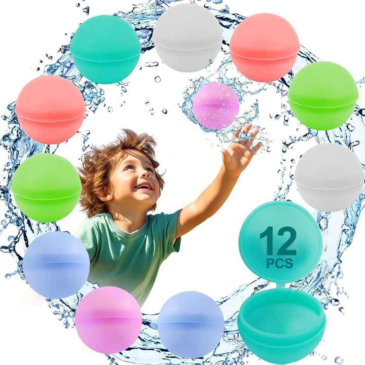 Custom Summer Pool Toy Rubber Water Ball Soft Silicone Quick Fill ...