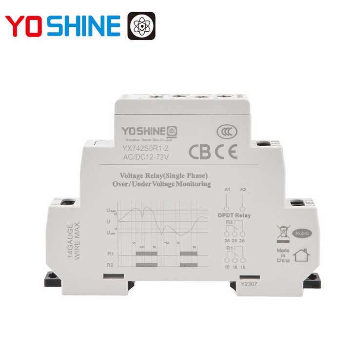 Yoshine AC/DC 100V-265VAC/DC Single Phase Overvoltage and Undervoltage ...