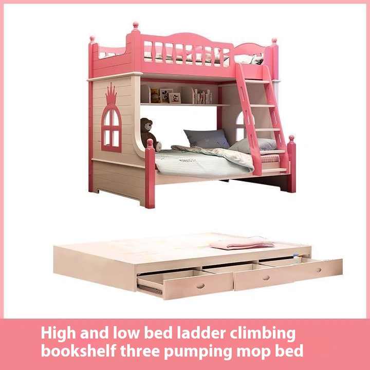 2024 Bunk Bed - Durable Wood, Perfect for Children's Room