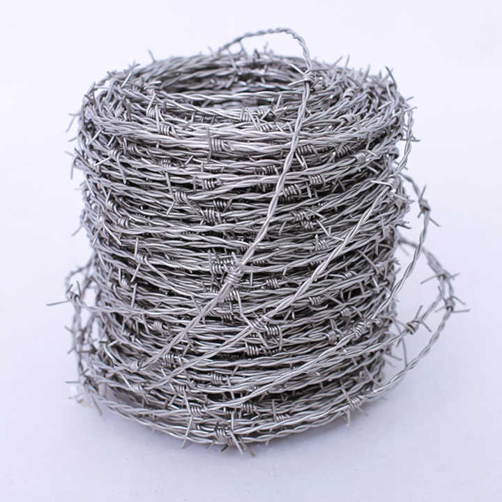 Hot Dipped Galvanized Anti-Corrosion Barbed Wire Fence Decorative Flat ...