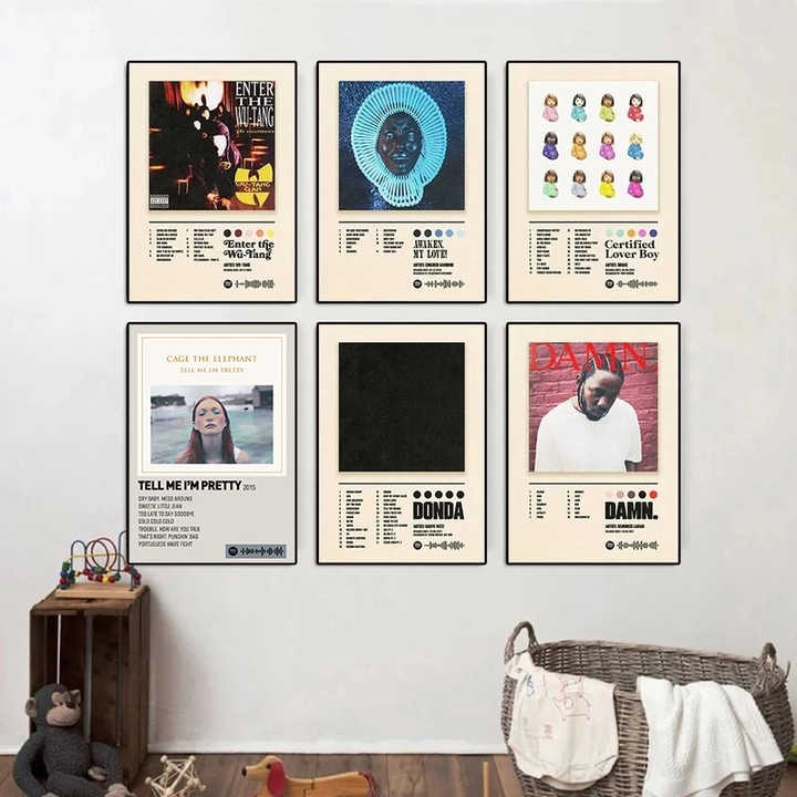 Music Album Covers Poster Rapper 2pac - Hip Hop Art