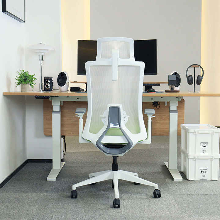 Ceo Boss Swivel Mesh Ice Fabric Ergonomic Office Chair Executive ...