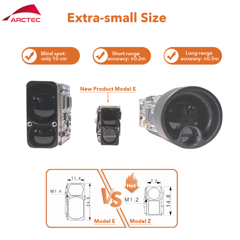 Ultra Small Blind Spot Long-range Laser Distance Sensor Module Volume ...