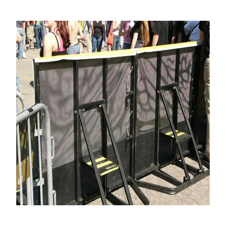 Folding Metal Concert Crowd Control Stage Barrier Mojo Stage Barricade ...