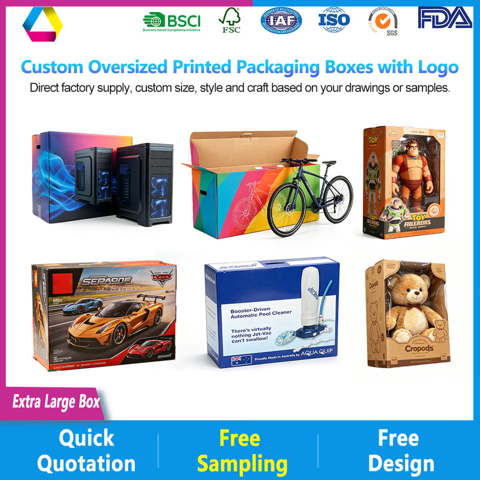 Custom Large Size Corrugated Packaging Boxes for Kids' Toys, Thick ...