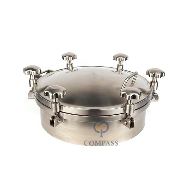 DN500 Hygienic Stainless Steel SS316L SS304 Round Outward Pressure ...