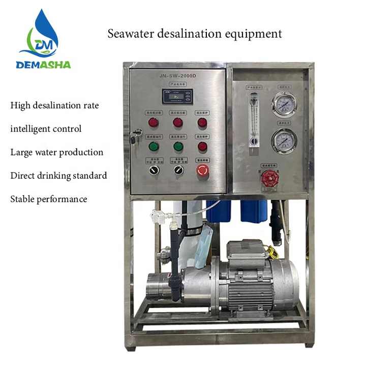 DMS Salt Water Desalination 2T Sea water Treatment System Reverse ...