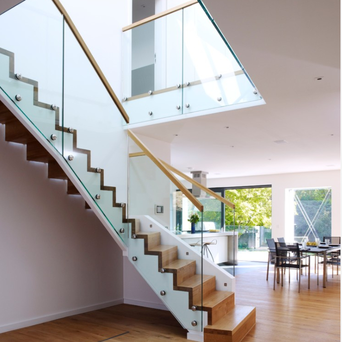 Simple Parapet Wall Design Modern Glass Railings | Durable