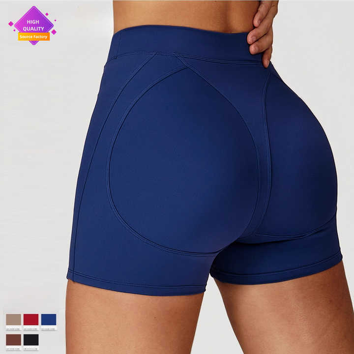 DCK-1045 High-Waisted Spandex Gym Shorts with Custom Logo Soft Touch ...