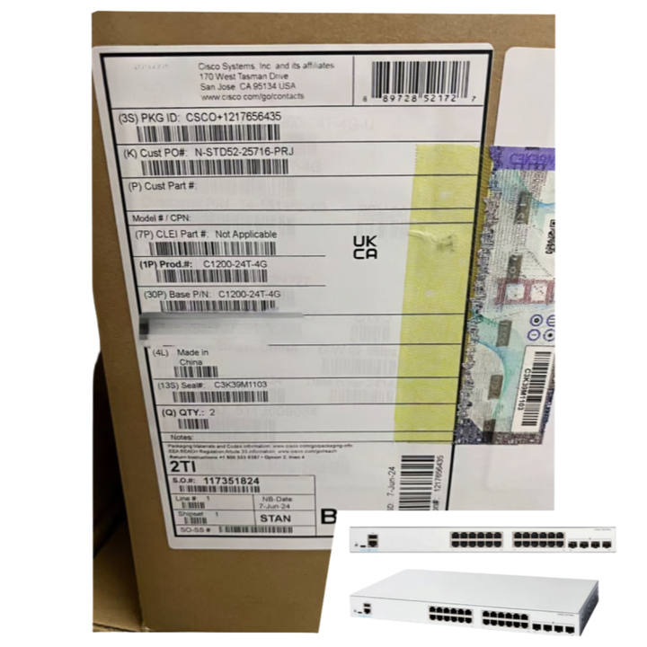C9200L-STACK-KIT C1200-24T-4G Enterprise-level Gigabit Layer 3 Switch ...