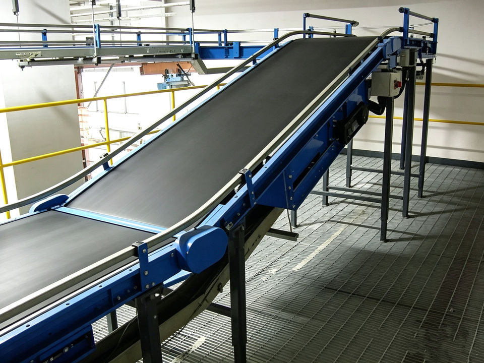 Heavy Duty Telescopic Inclined PVC Belt Conveyor Industrial Electric ...