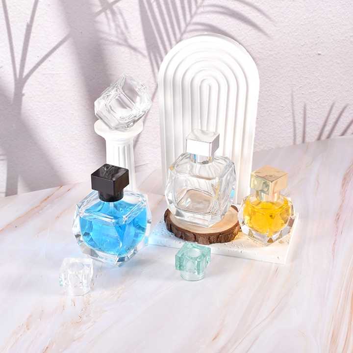 Hot Sale 30ml 100ml Hexagon Shape Glass Perfume Bottle Luxury Perfume ...