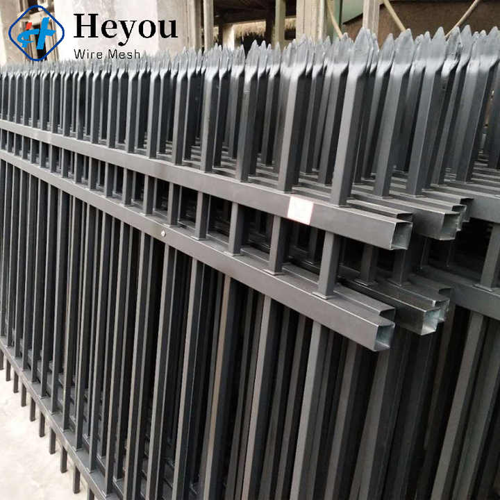 Customizable Easy-to-Assemble Zinc Steel Security Fence Powder Coated ...