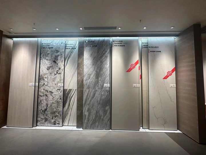 Metal Sliding Promotional Exhibition Rack - Mosaic Tile Display