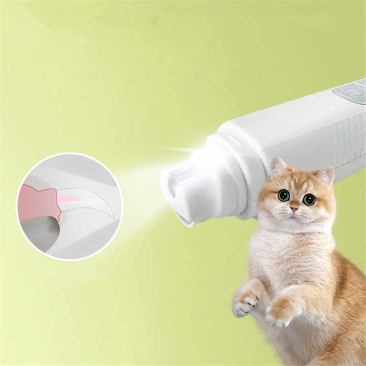 USB Charging Pet Nail Grinder for Dogs Cats Paws Trimmer Grooming Tools ...