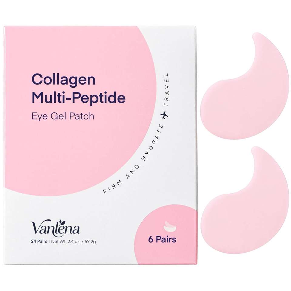 Disposable Collagen Eye Mask 6 Pairs, Caffeine Niacinamide Eye Patch ...