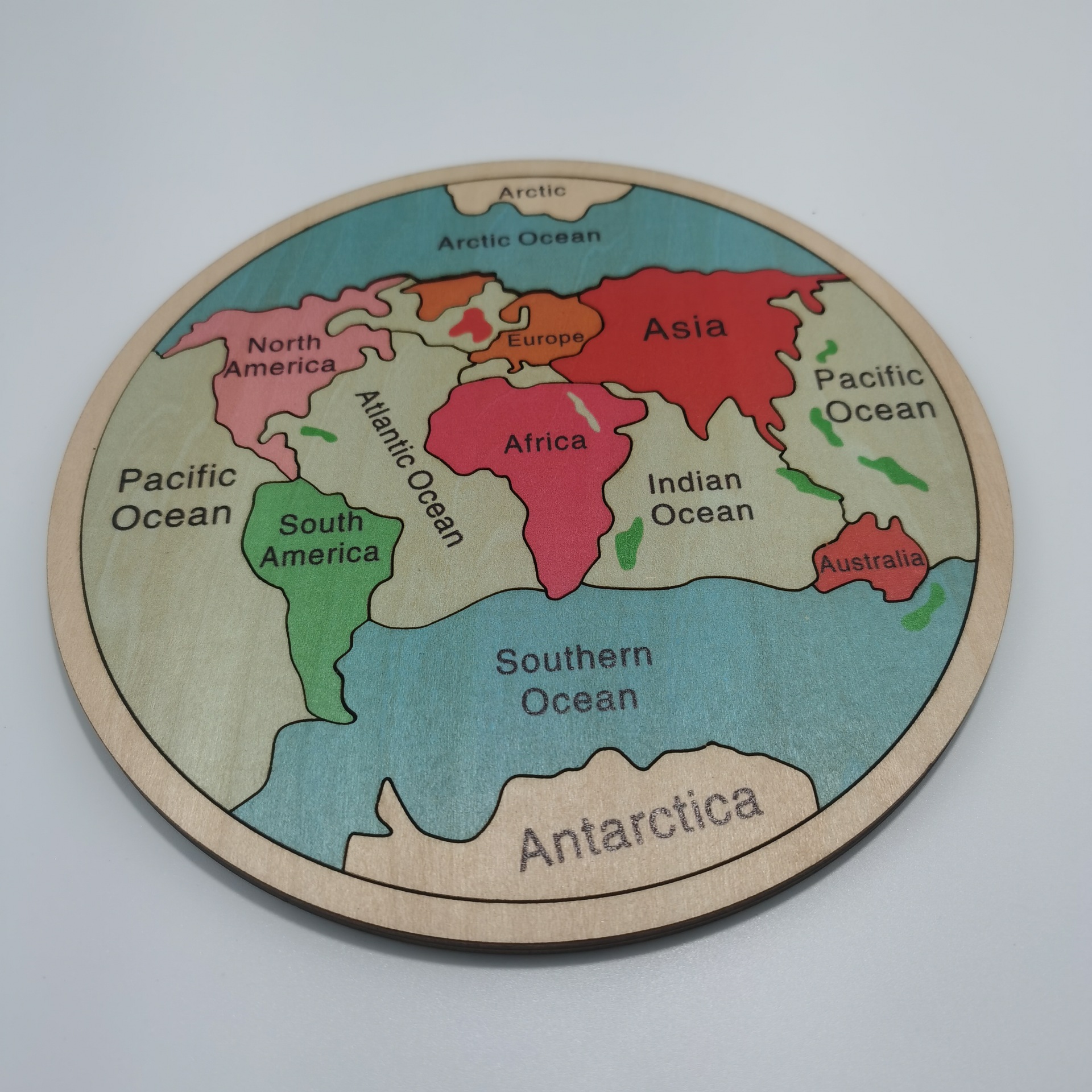 Charming Wooden Creations: Perfect maps of continents for Your Business