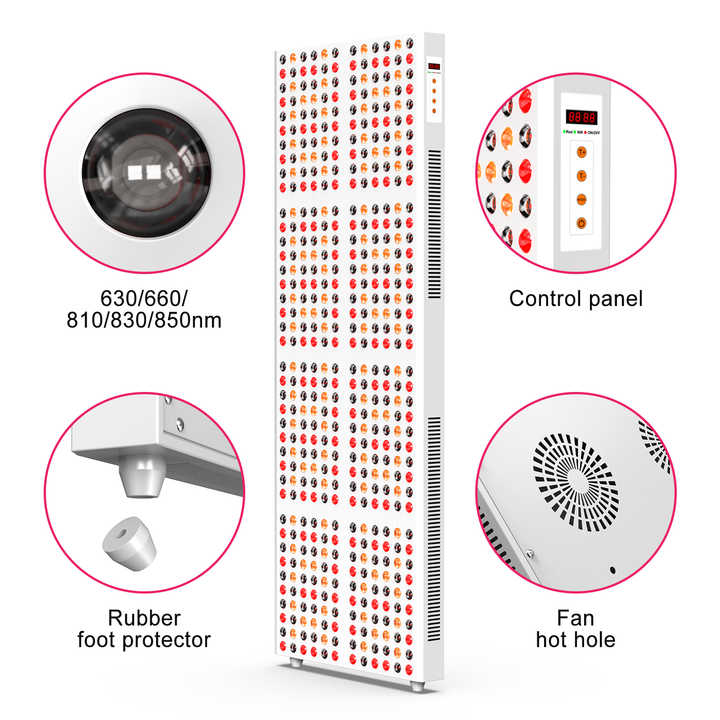 2400W Red Light Therapy Facial Machine with 5-Year Warranty