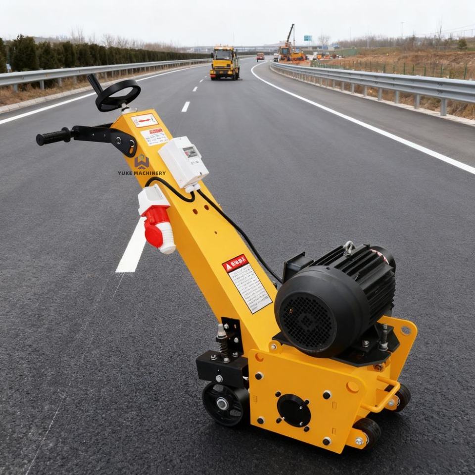 Durable 1m Wide Concrete Pavement Milling Machine Hand Push Cement ...