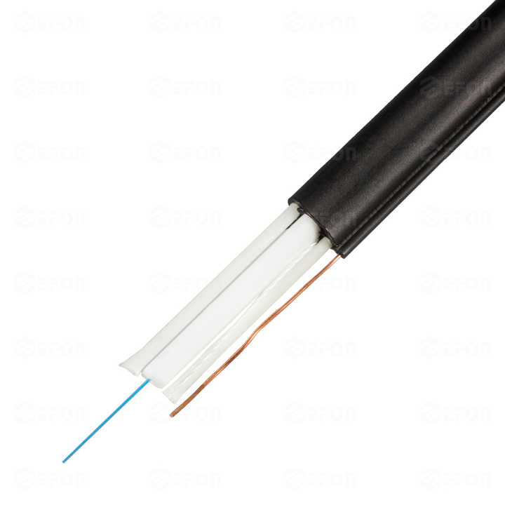 Strong FTTH heavy Duty Flat aerial 12 core 24 core fiber optical drop ...