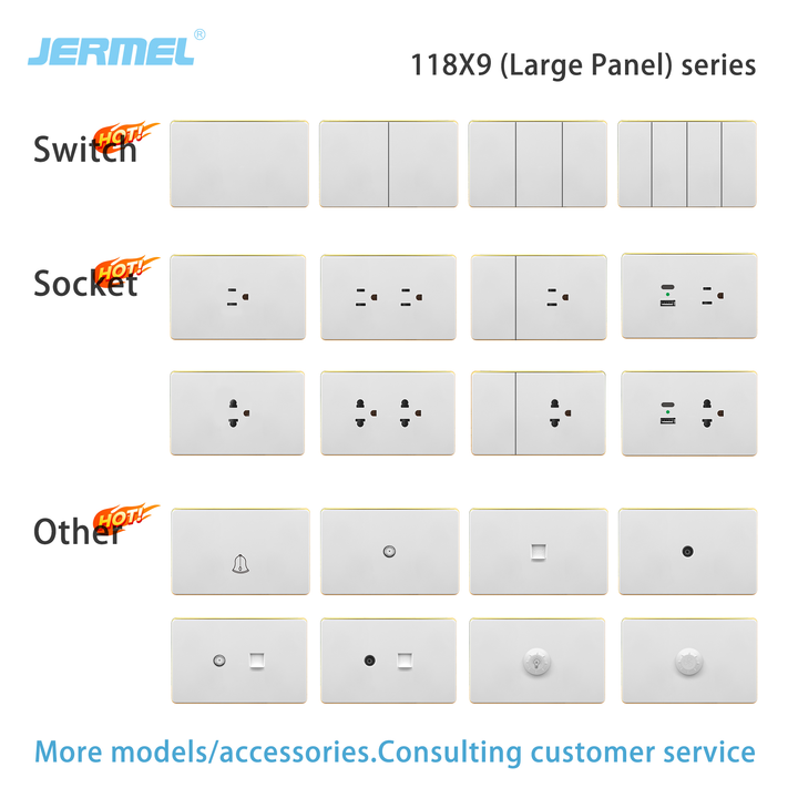 American Standard New Type PC Panel Light Switch 16A 110V-250V Wall ...