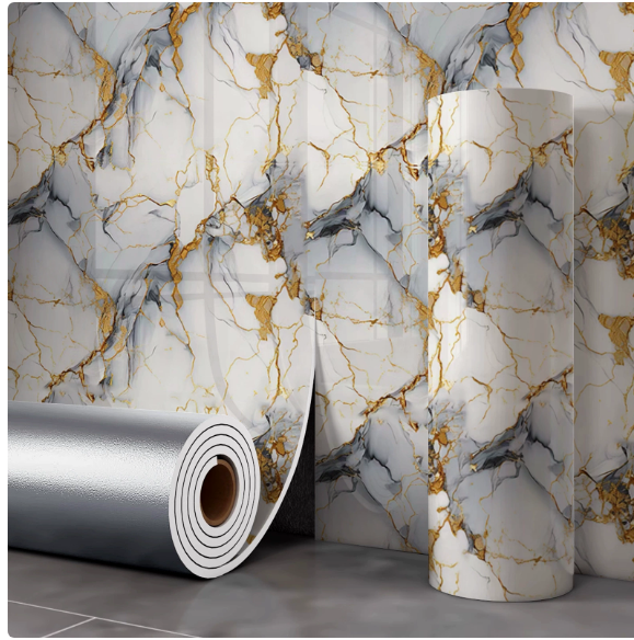 Soft and Bendable Marble Wallpaper Creative Home Decor Stickers for ...