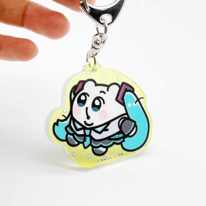 Cartoon Epoxy Keychain Plastic Key Chain Anime Acrylic Keychain ...