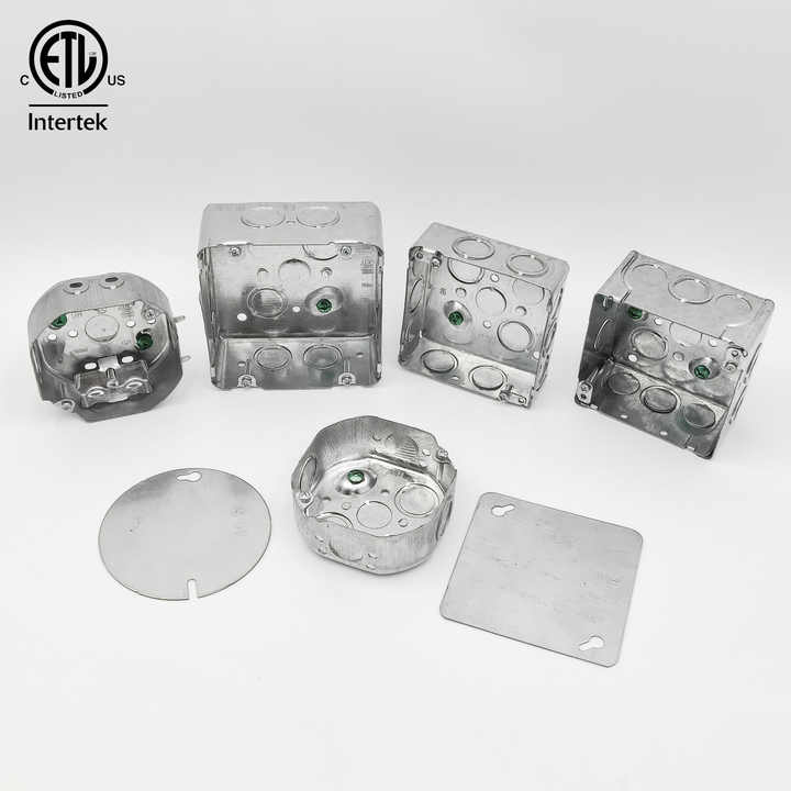 IP65 Galvanized Steel Junction Box - CELT Listed 4-Inch Octagon