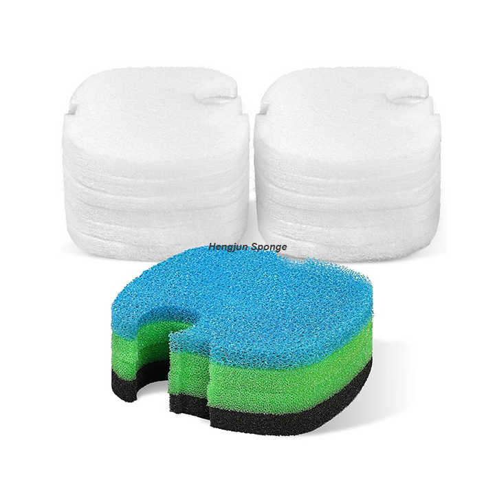 White Cotton Polyurethane Filter Sponge Aquarium Foam Fish tank Filter ...