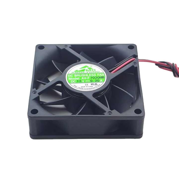 4 Wires PWM 5V 12V 24V 36V 48V 70x70x20mm Dc Cooling Fans High Speed ...