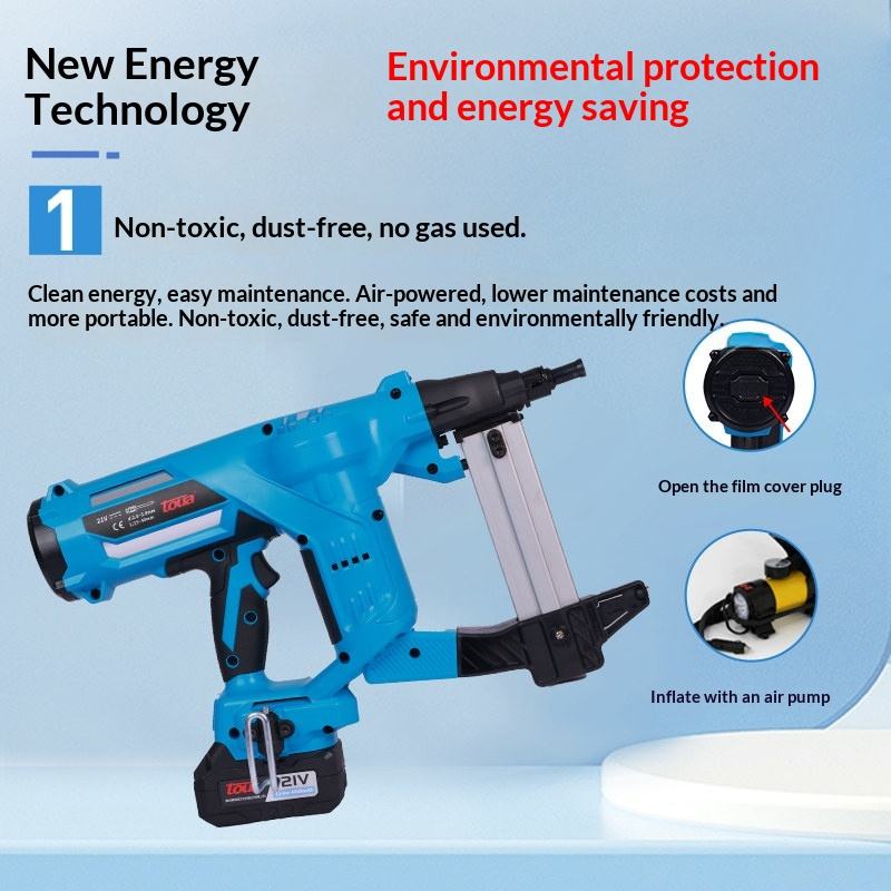 Toua DCCN27 Cordless Steel Nail Gun | Gas-Free Electric Nailer for ...