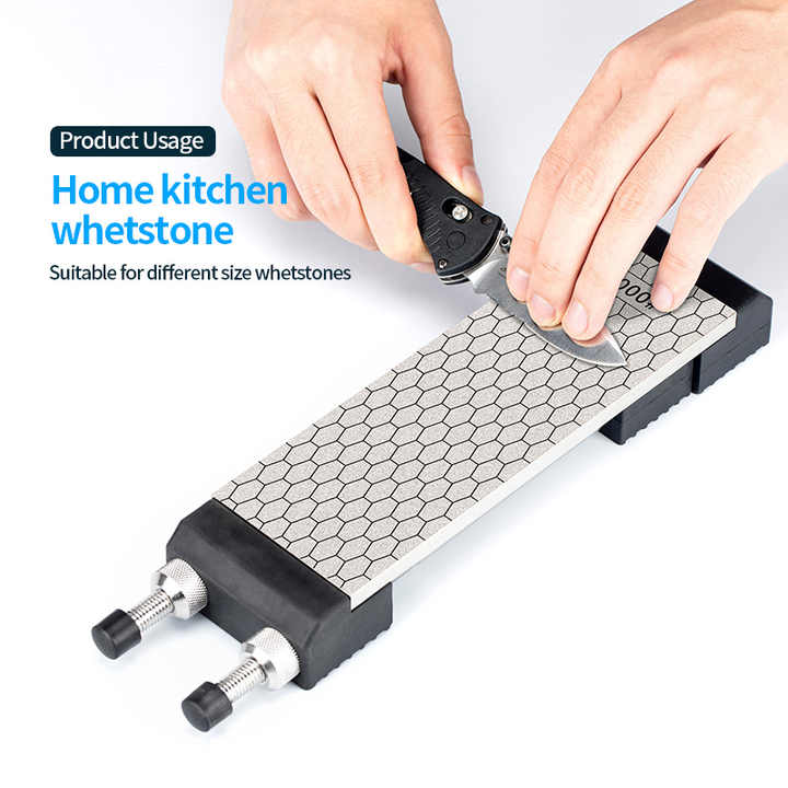 Knife Sharpening Stone DMD 10-Inch Double-Sided | 400/1200 Grit Hone For Ef Diamond Sharpening Stone