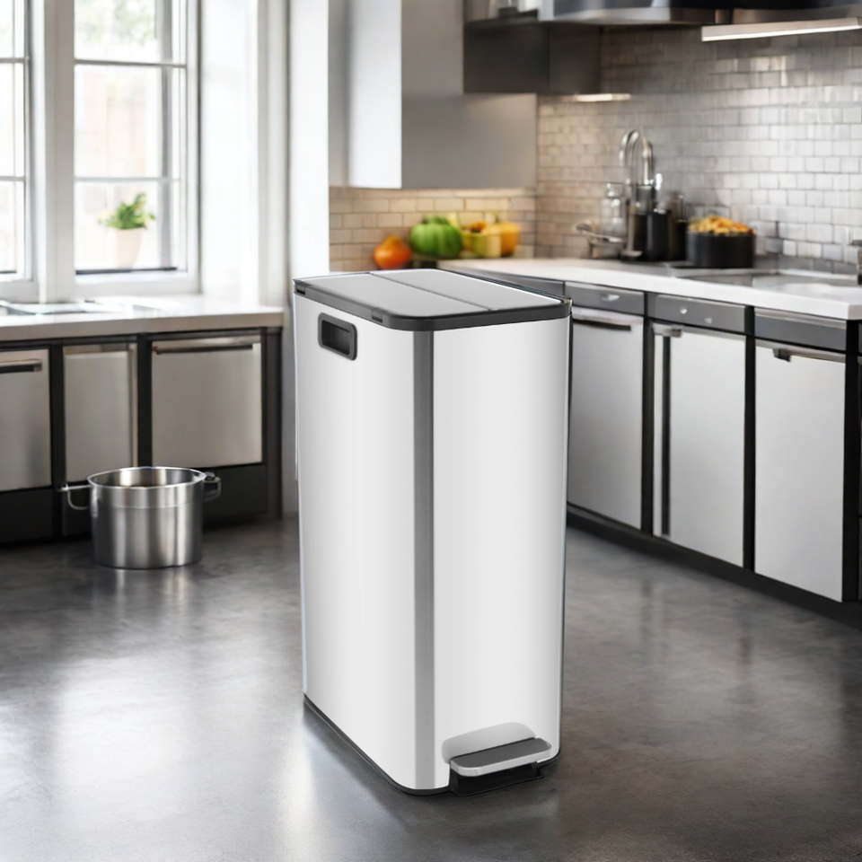 Recycle Open Top Round Butterfly Waste Bin Bin Garbage Bin Brushed ...