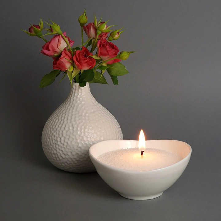 Natural Pearled Palm Wax Candle Bulk No-scent Granulated Colored Red ...