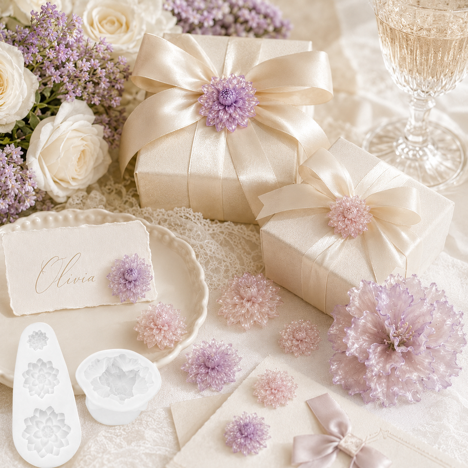 New Custom-made flower Silicone Candle Molds, Handmade Soap Molds ...