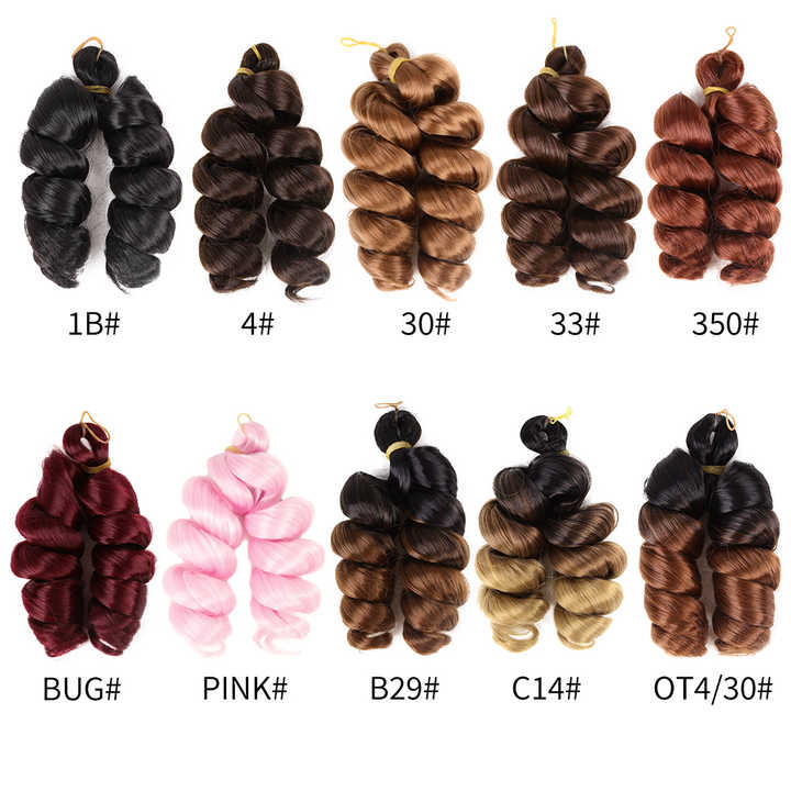 150g 12inch Short Italian Curl Crochet Hair Extensions
