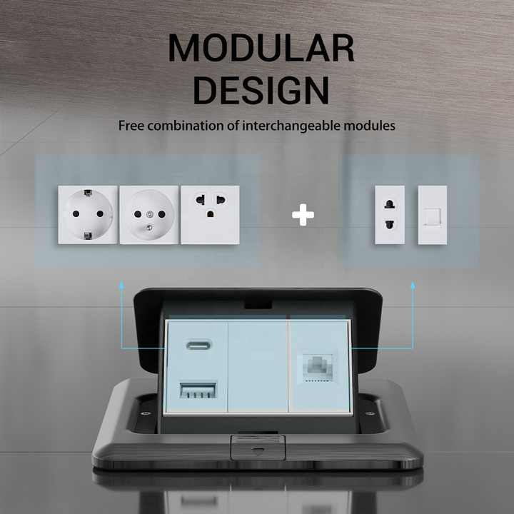 Universal Power USB Pop up Floor Socket Electrical Power Ground Socket ...