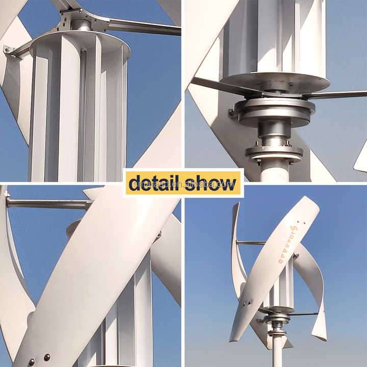 Vertical Wind Turbine 5KW 12V 24V 48V High Efficiency Wind Fan Vertical ...